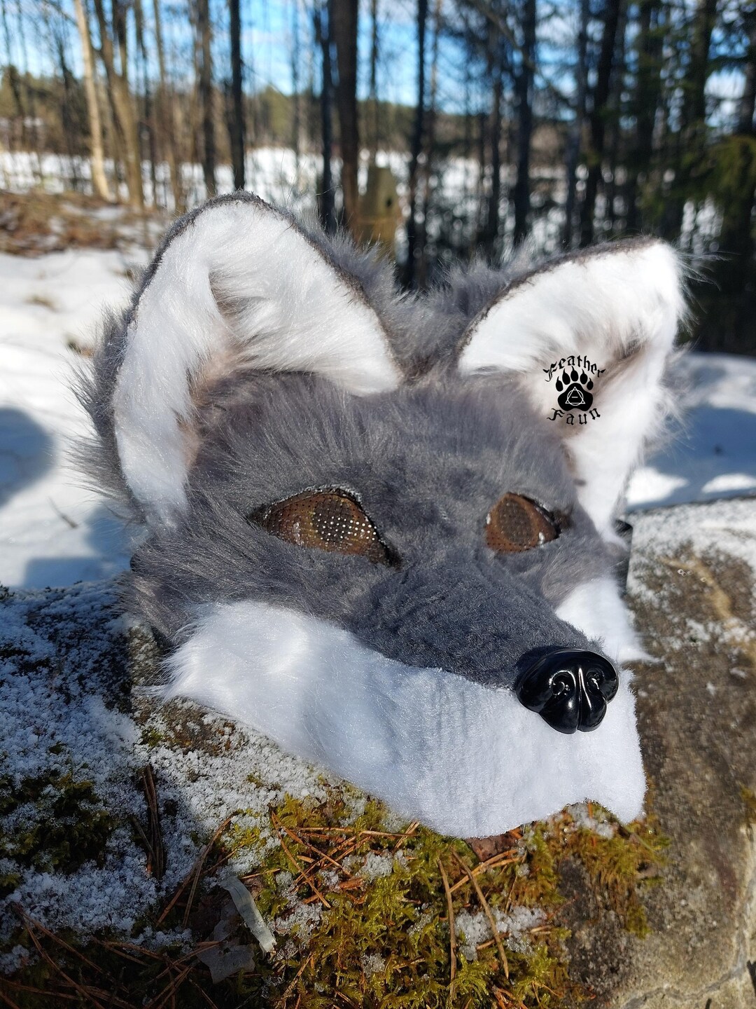 Grey Wolf (wolf/caninetherian Mask) - Etsy
