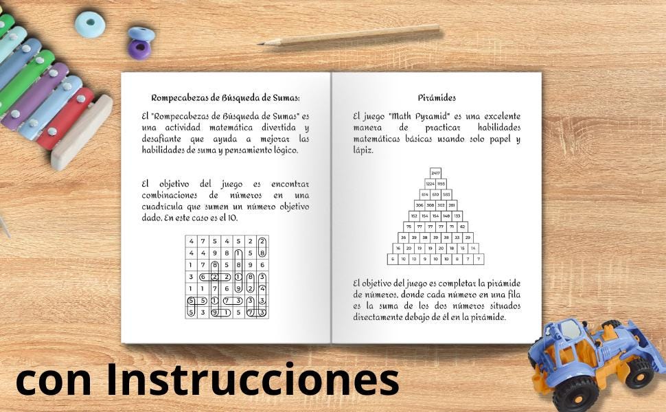 Matemáticas para Niños: Sumas y Restas. Sopa de Números y Pirámides ...