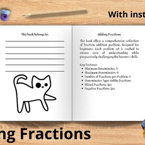 Beginner's Guide to Adding Fractions: Easy Practice Workbook With 20 ...