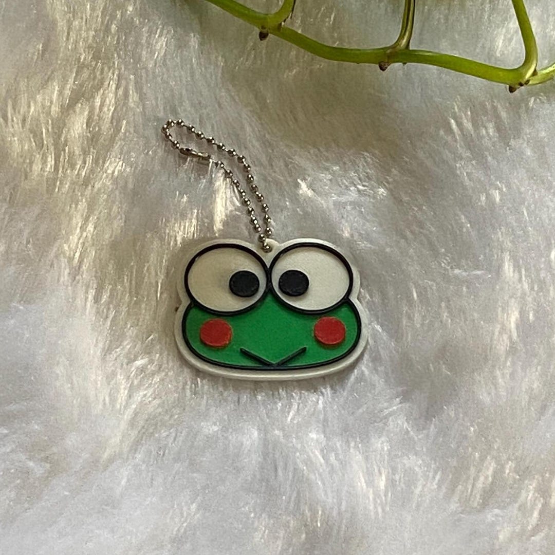 Keroppi Keychain: the Cutest Little Frog - Etsy
