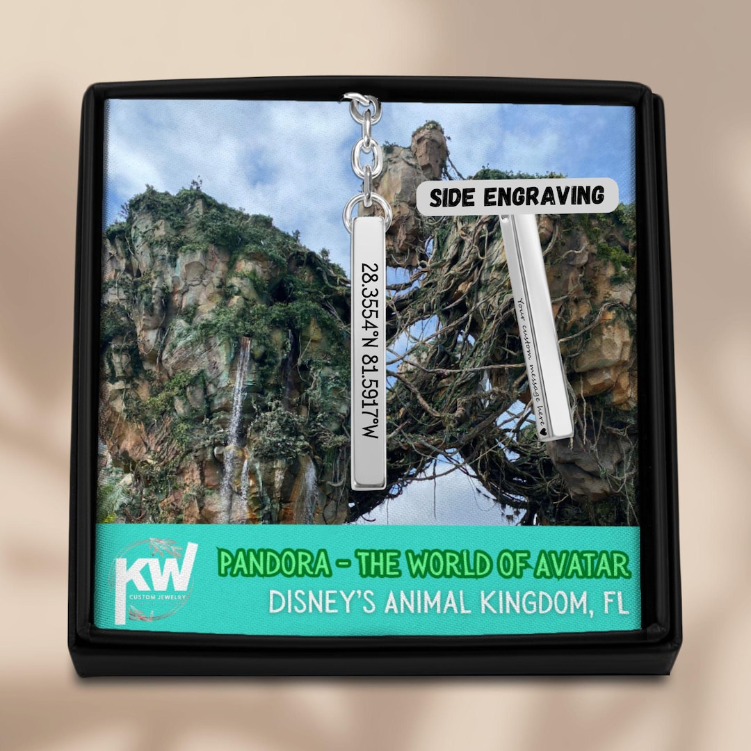Pandora – the World of Avatar Coordinates Keychain - Personalized ...