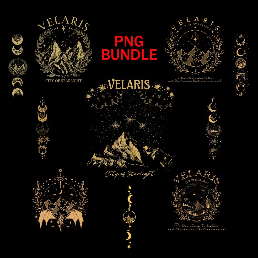 10 Velaris Bundle Png, Velaris City of Starlight Png,sjm Merch Png ...