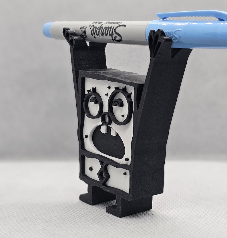 3D Printed Nostalgic Character Pencil Holder – Fun Desk Organizer for ...