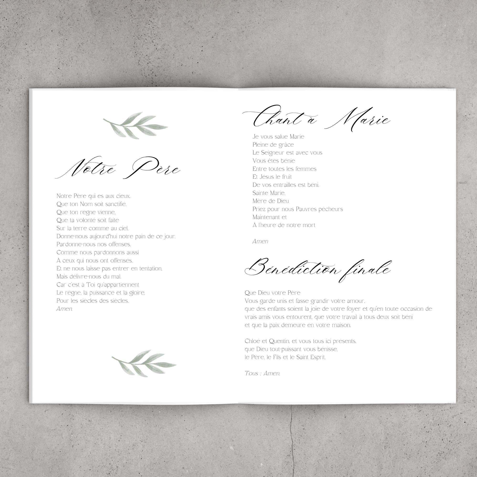 Wedding Mass Booklet Canva Template - Etsy