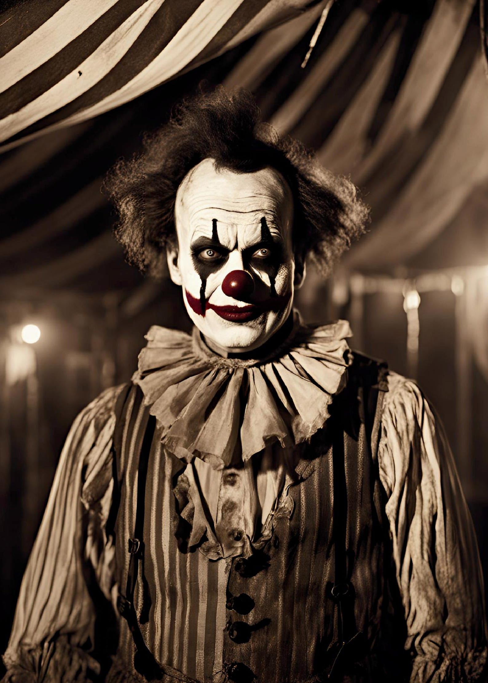 Vintage Horror-themed Clown Digital Art Bundle, Halloween Decor, Spooky ...