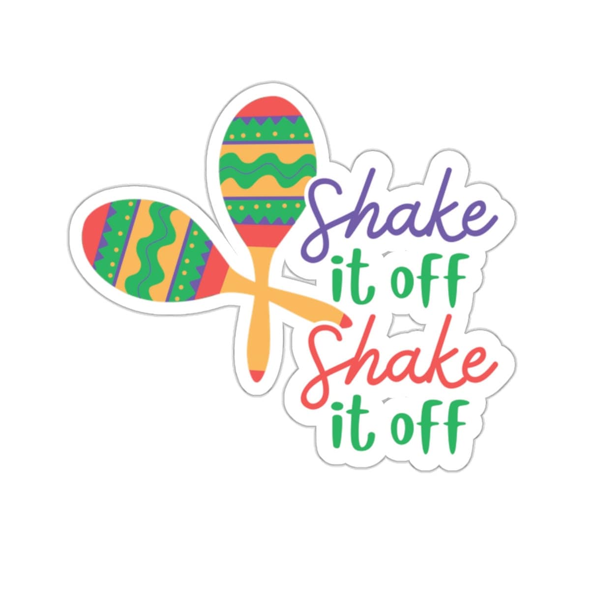Shake It off Maracas Music Teacher Kiss-cut Stickers - Etsy