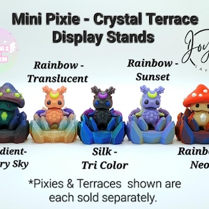 3D Printed Mini Crystal Terrace Stands - for Mini Pixies. - Etsy