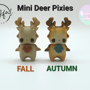 3D Printed Articulated Mini Forest Pixies - Fidget Friends, Decor. - Etsy