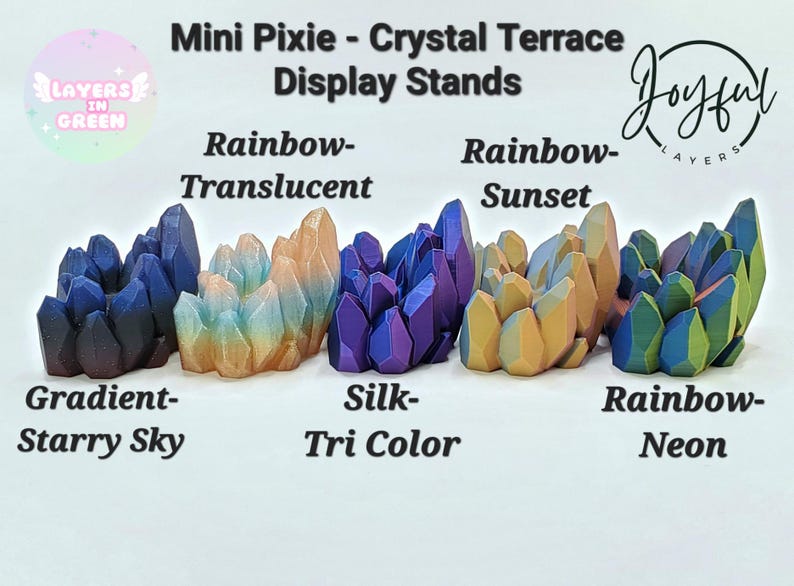 3D Printed Mini Crystal Terrace Stands - for Mini Pixies. - Etsy