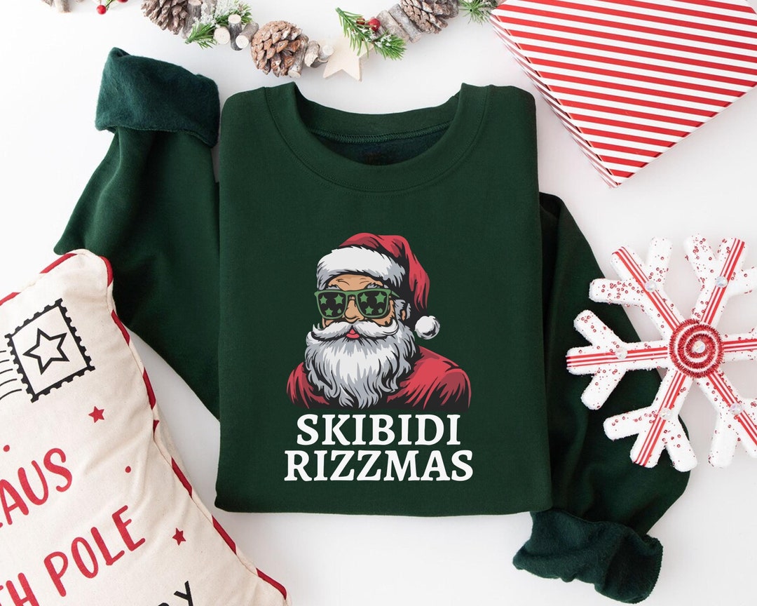Skibidi Rizzmas Christmas, Rizz Santa Claus Charisma, Skibidi Rizzmas ...