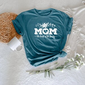 Mama Shirt, the Heart of the Family, Mom the Heart of the Family Shirt ...