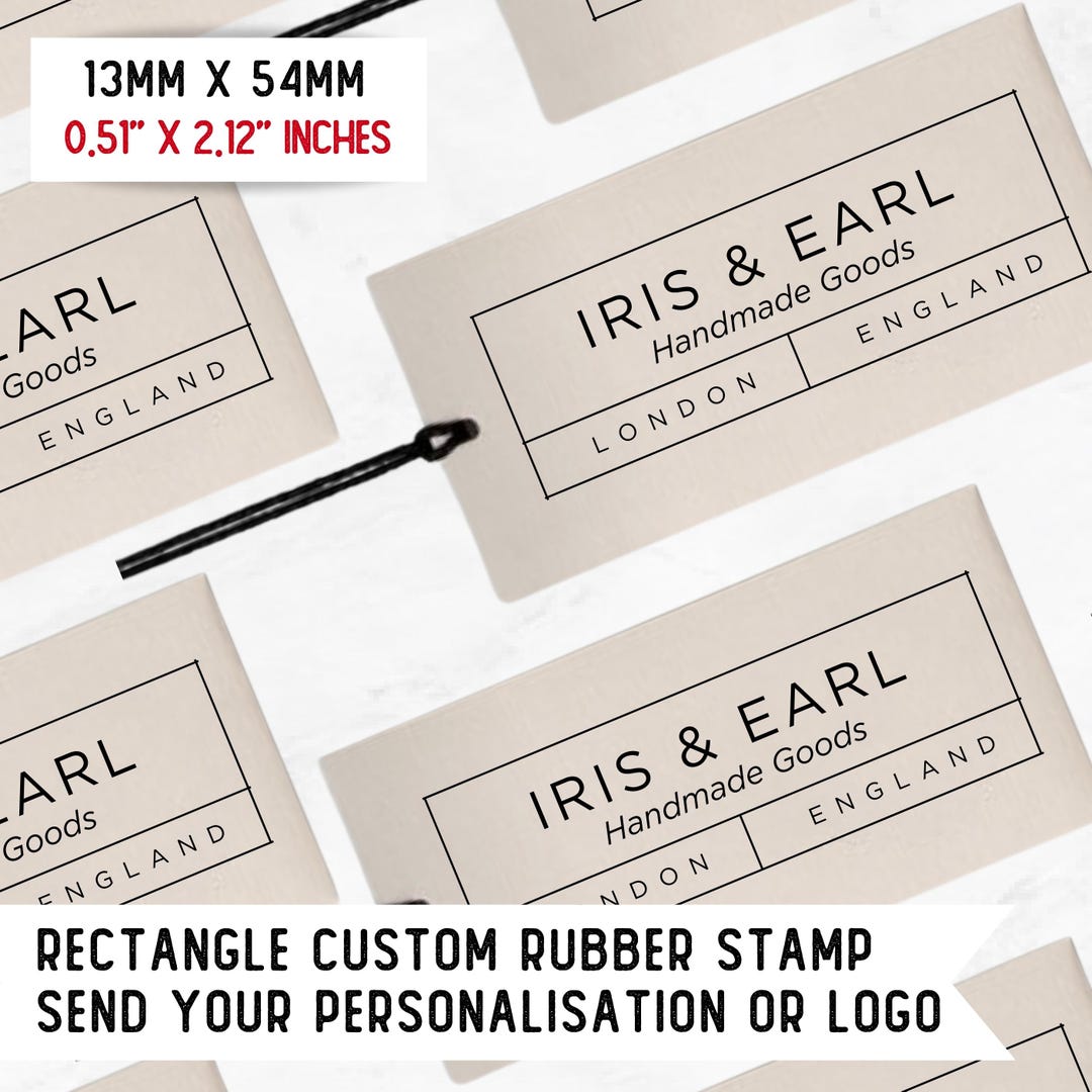 Custom Shop Small Rubber Stamp | Personalised Stamp Design | Packaging ...
