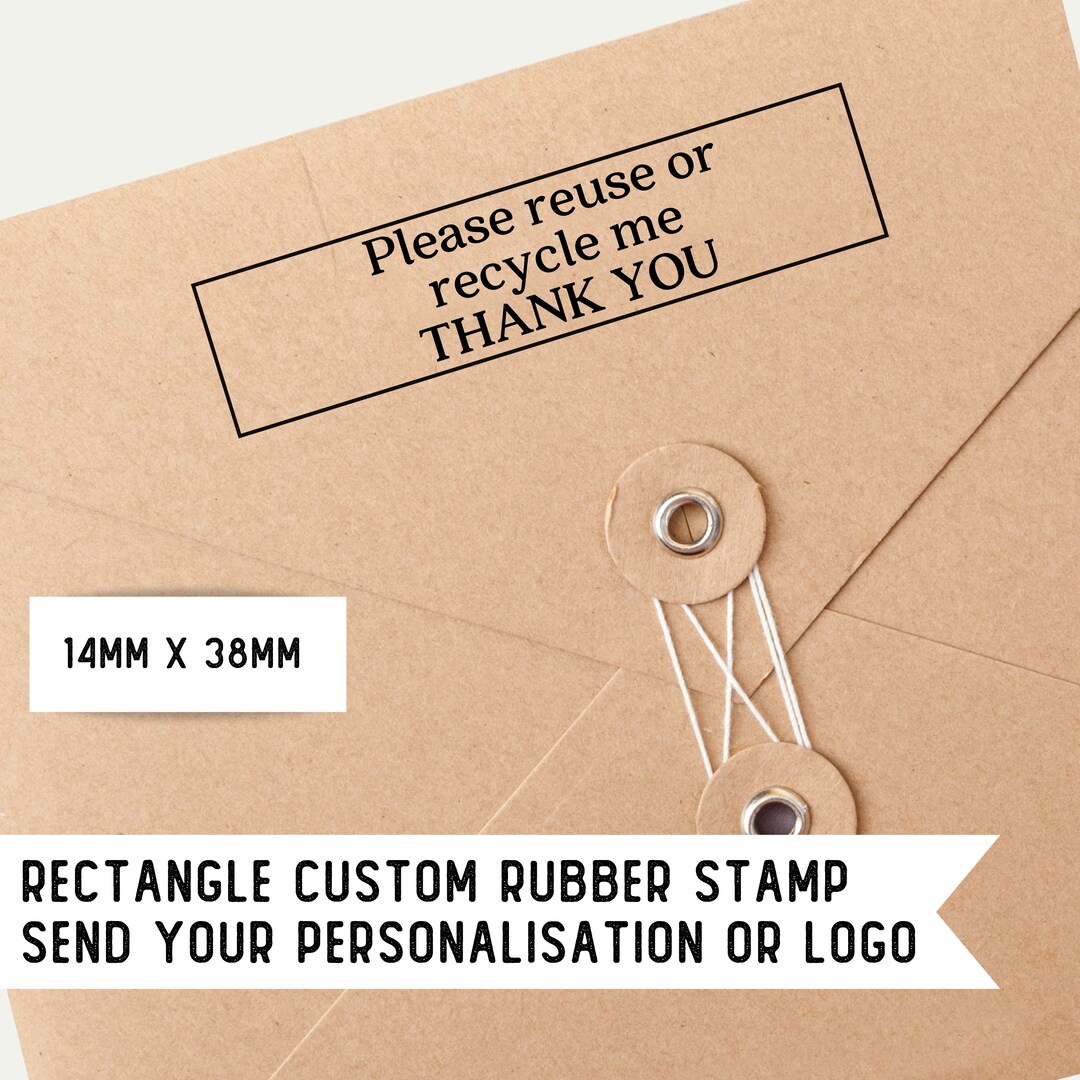 Custom Shop Small Rubber Stamp | Personalised Stamp Design | Packaging ...