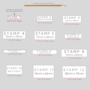 Custom Shop Small Rubber Stamp Personalised Stamp Design Packaging ...