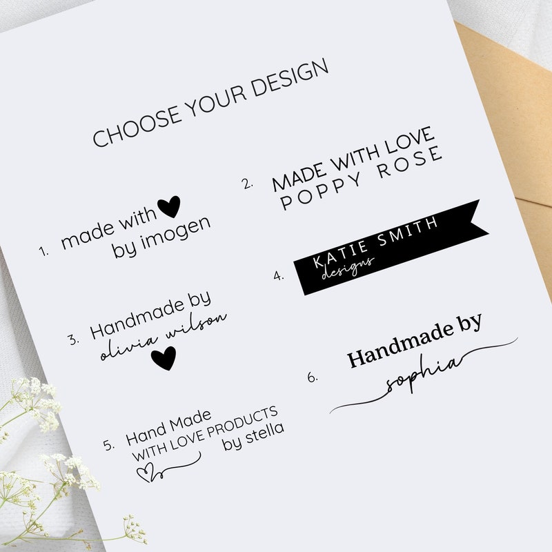 Personalized Handmade by Stamp - Etsy