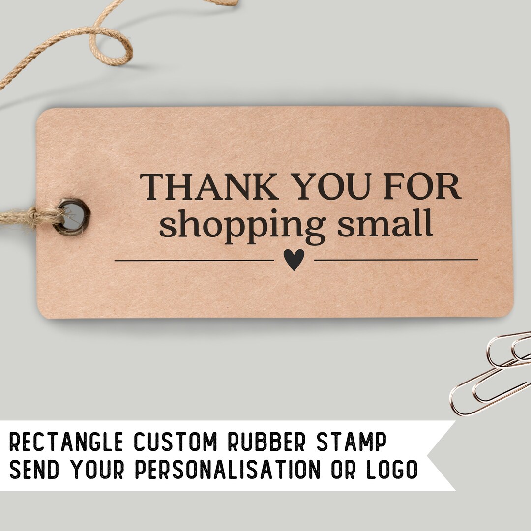 Custom Shop Small Rubber Stamp | Personalised Stamp Design | Packaging ...
