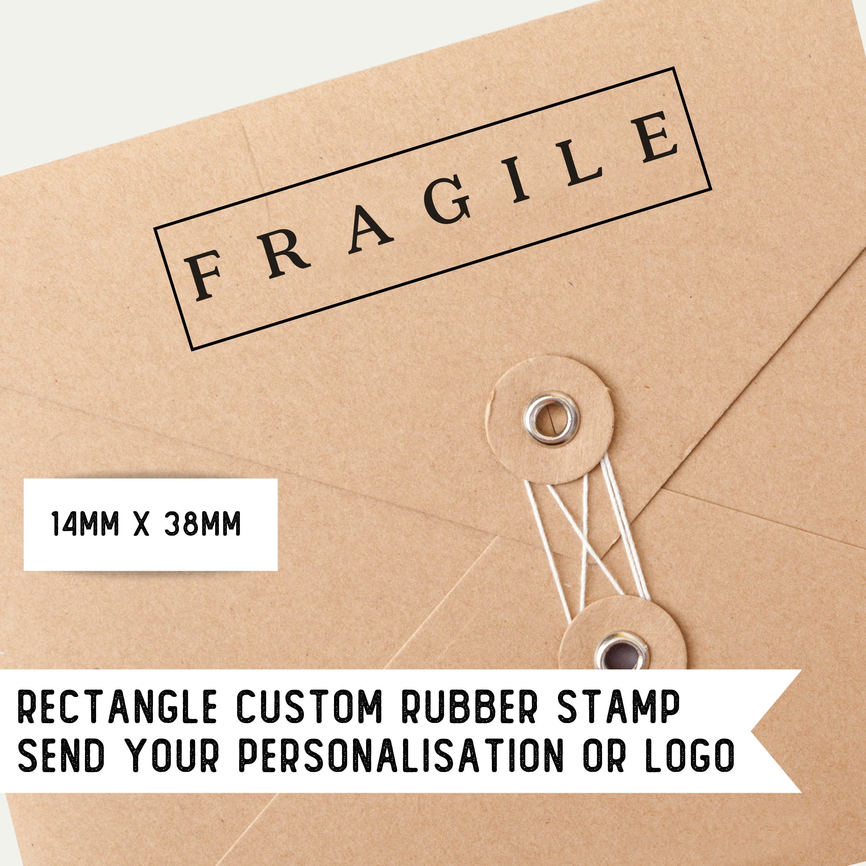 Custom Shop Small Rubber Stamp | Personalised Design | Packaging ...