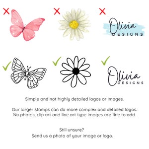 Custom Shop Small Rubber Stamp | Personalised Stamp Design | Packaging ...