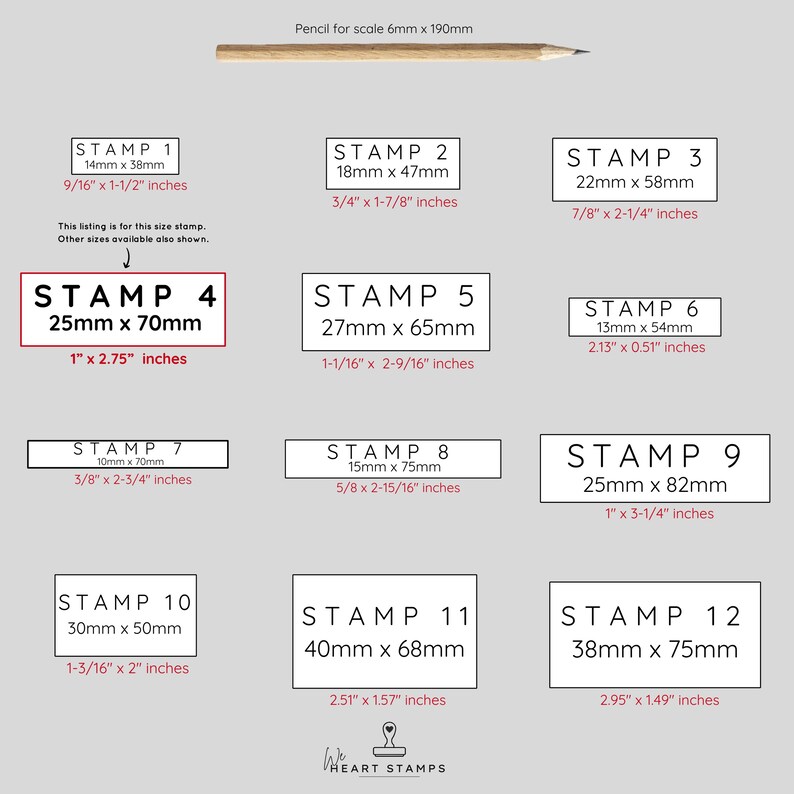 Custom Rubber Stamp | Modern Couple Name Address | Wedding Table Favor ...