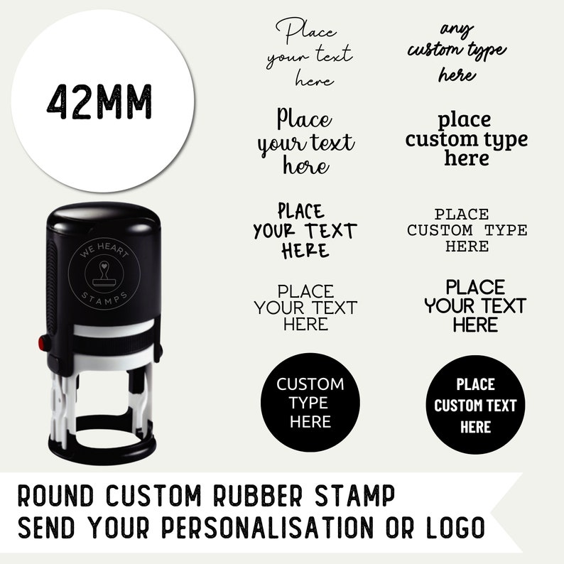 Custom Rubber Stamp | Add Your Logo Image | Small Business| Potter ...