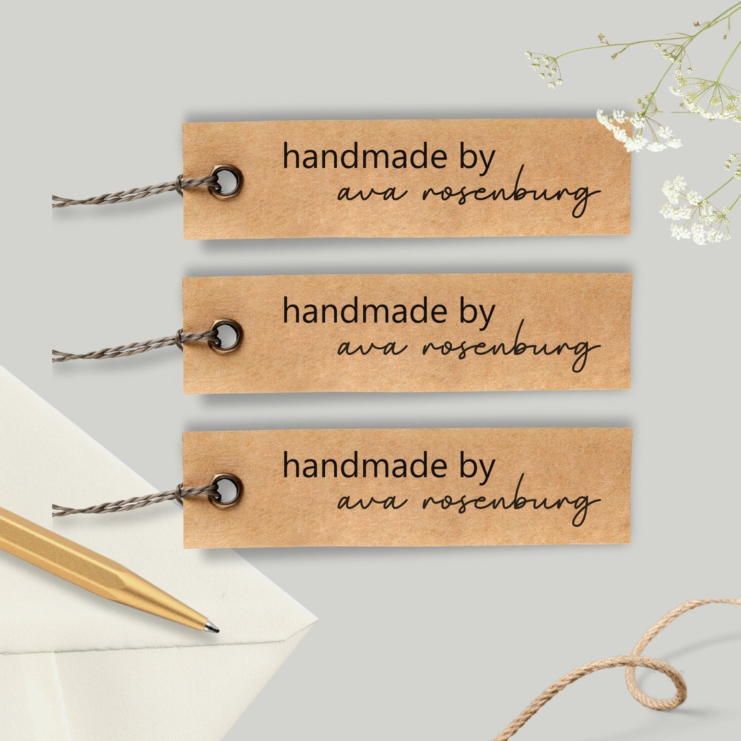 Custom Rubber Stamp | Handmade By| Made With Love by | Self Inking ...