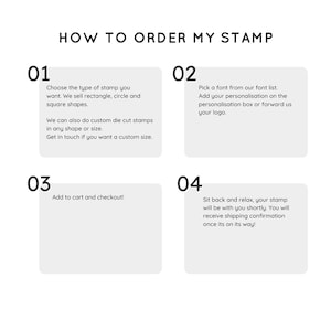 Custom Shop Small Rubber Stamp | Personalised Stamp Design | Packaging ...