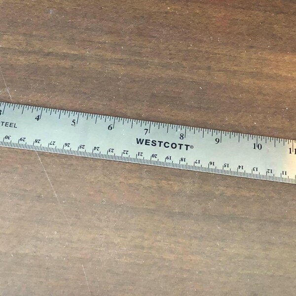 Vintage Metal Ruler - Etsy
