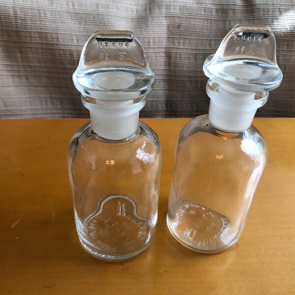 Pyrex Glass Bottles With Glass Stopper - Etsy