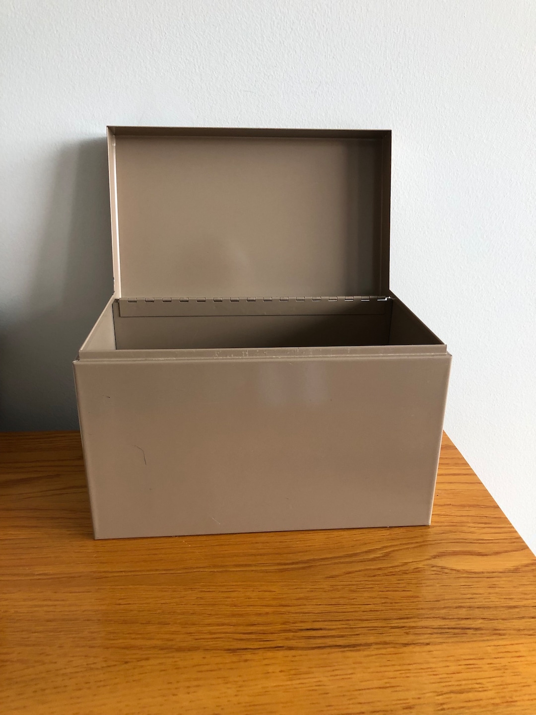 Vintage Metal File Box, Metal Card Box, Trinket Box, Industrial Box ...