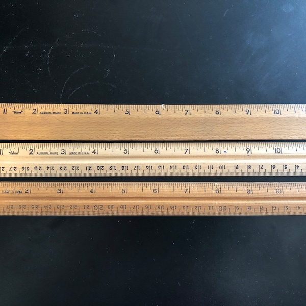 Vintage Wooden Ruler - Etsy