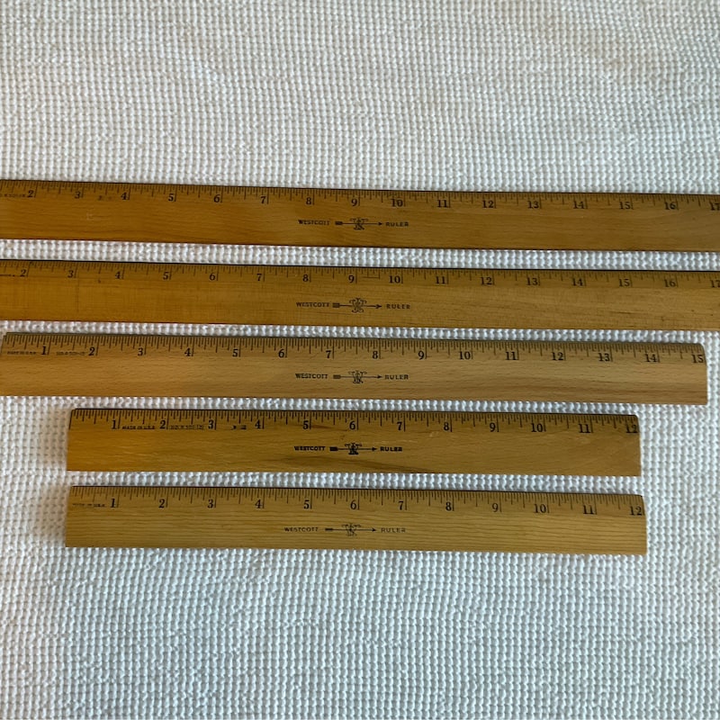 Vintage Wooden Ruler - Etsy