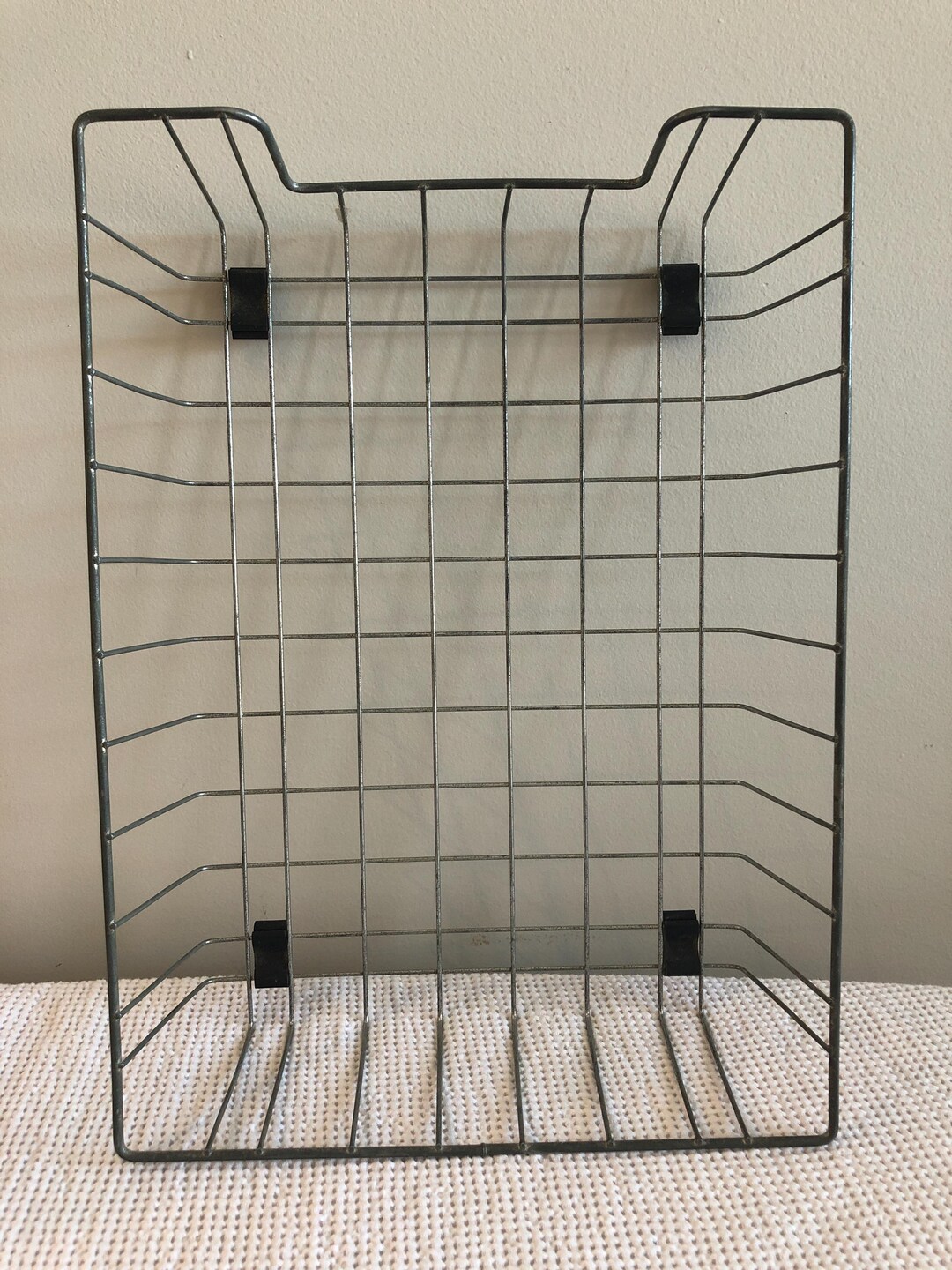Vintage Wire Metal File Basket. Vintage Wire Metal File Tray. - Etsy