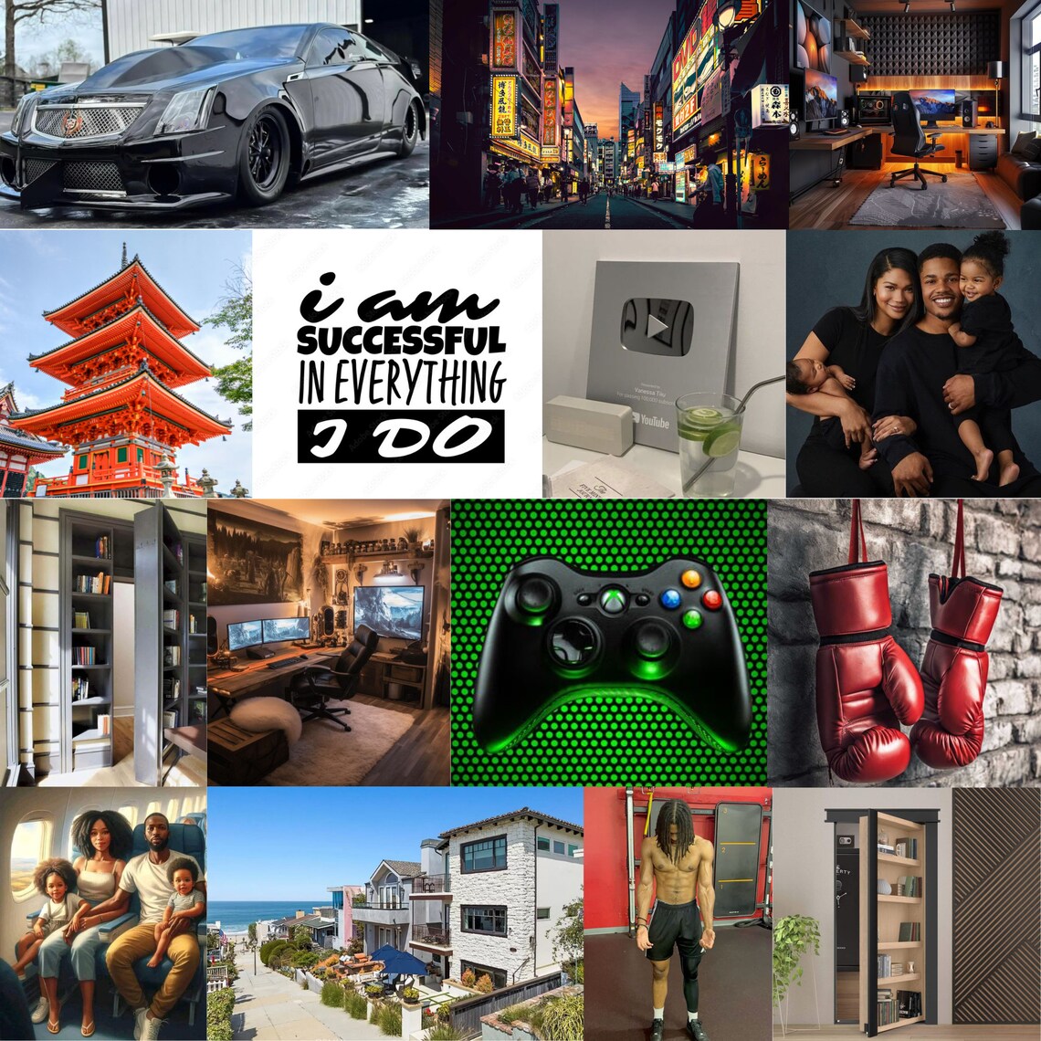 Custom Vision Board: Printable Vision Board With Custom Images for Your ...