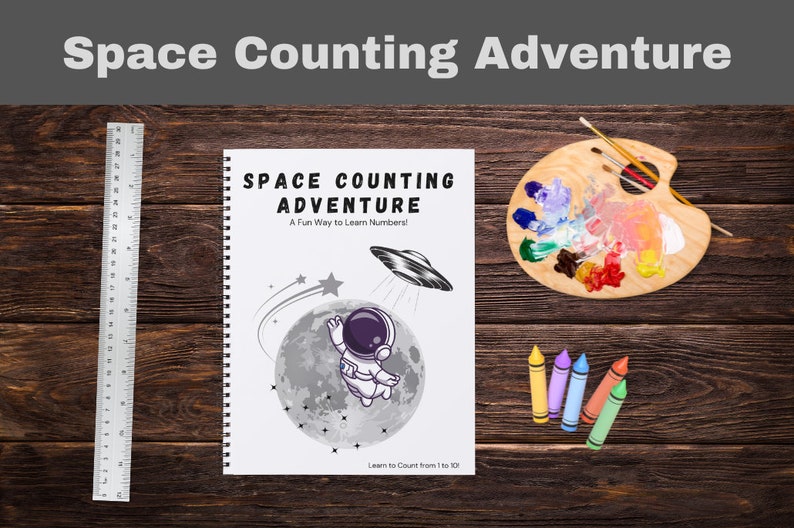 Printable Space Counting Adventure Fun and Educational Learning Pages ...