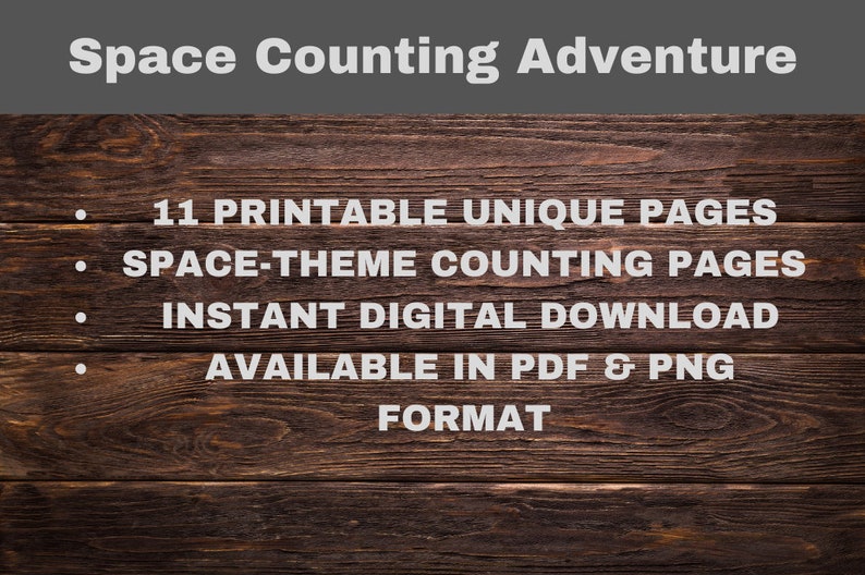 Printable Space Counting Adventure Fun and Educational Learning Pages ...