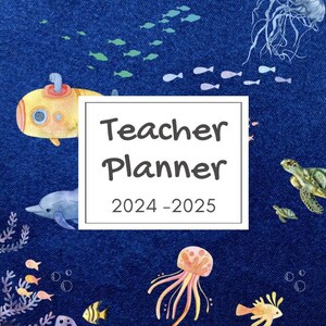 Academic Planner Ocean Edition - Etsy