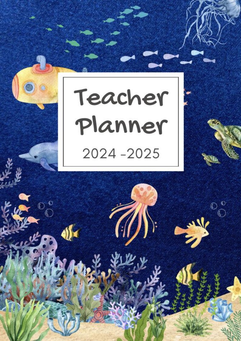 Academic Planner Ocean Edition - Etsy