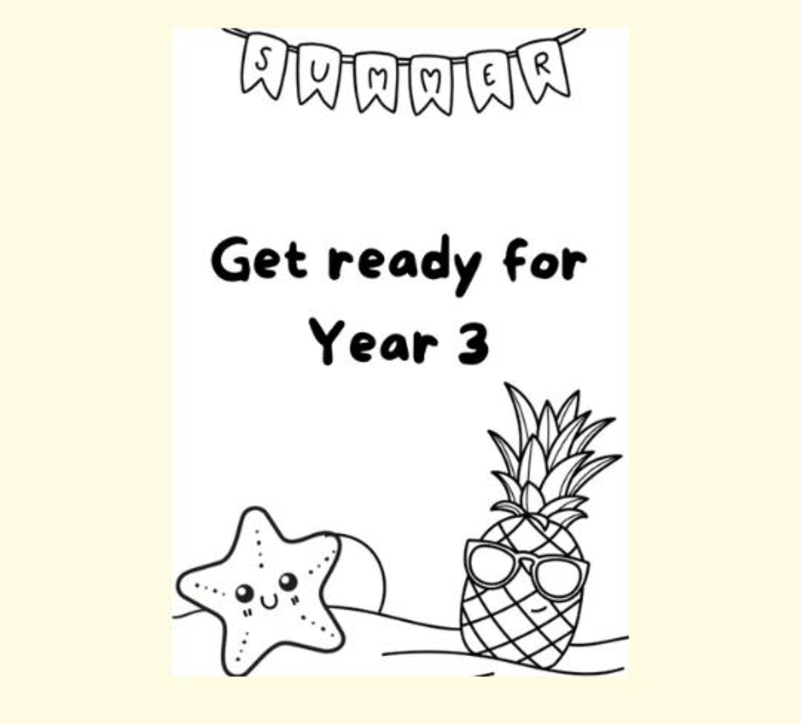 Get Ready for Year 3 Booklet - Etsy