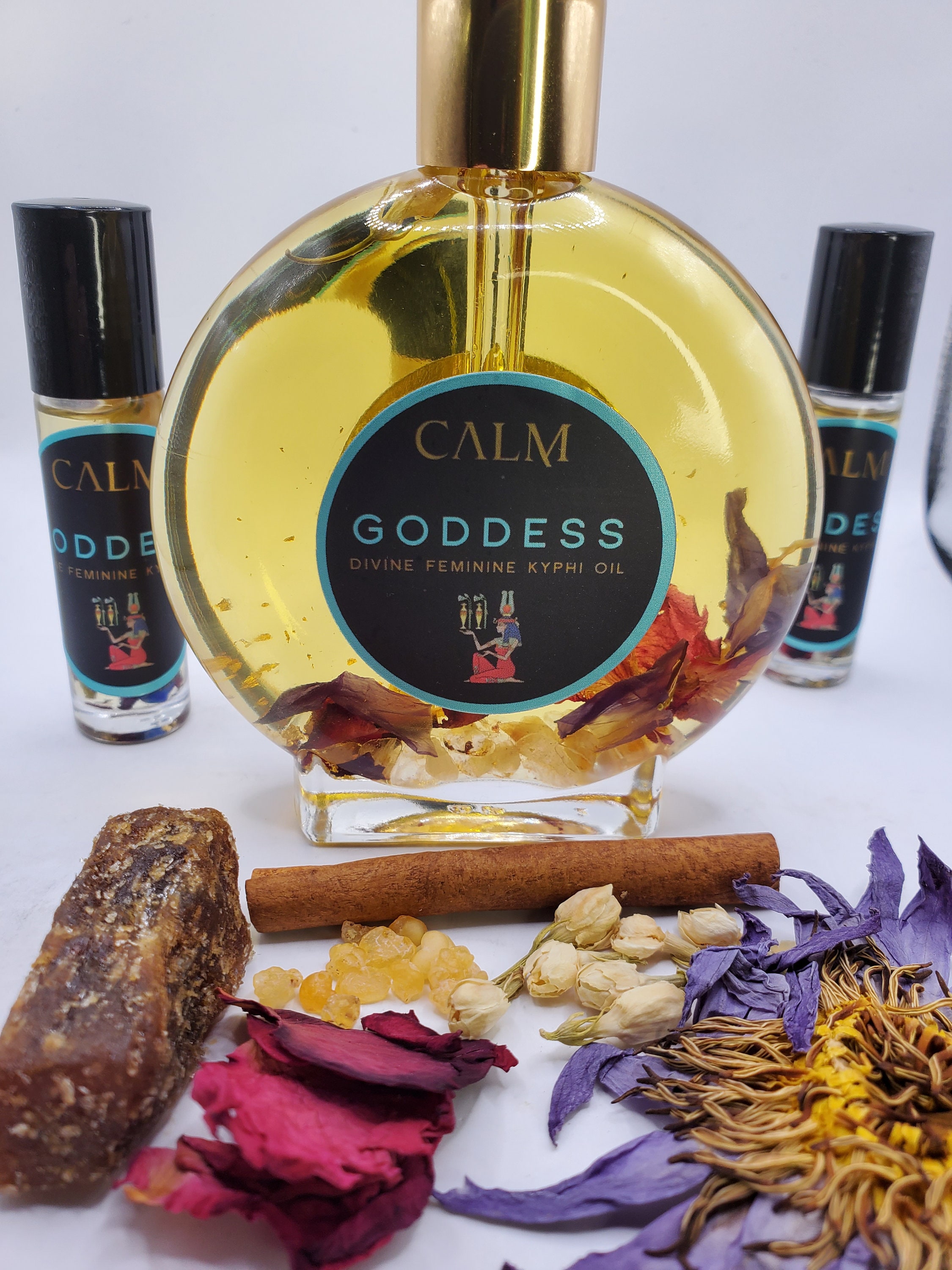 Goddess Egyptian Kyphi Perfume Oil | Jasmine | Rose | Cinnamon | Amber ...