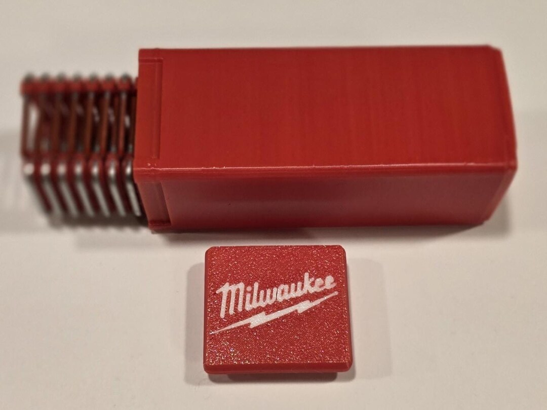 3D Printed Milwaukee Staple Holder Box | Compact Organizer for ...