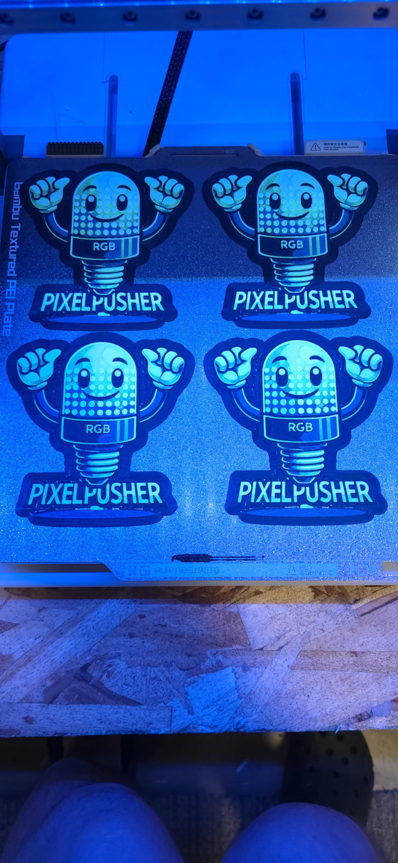 Pixel Pusher Sign 3D Printed Wall Art - Etsy