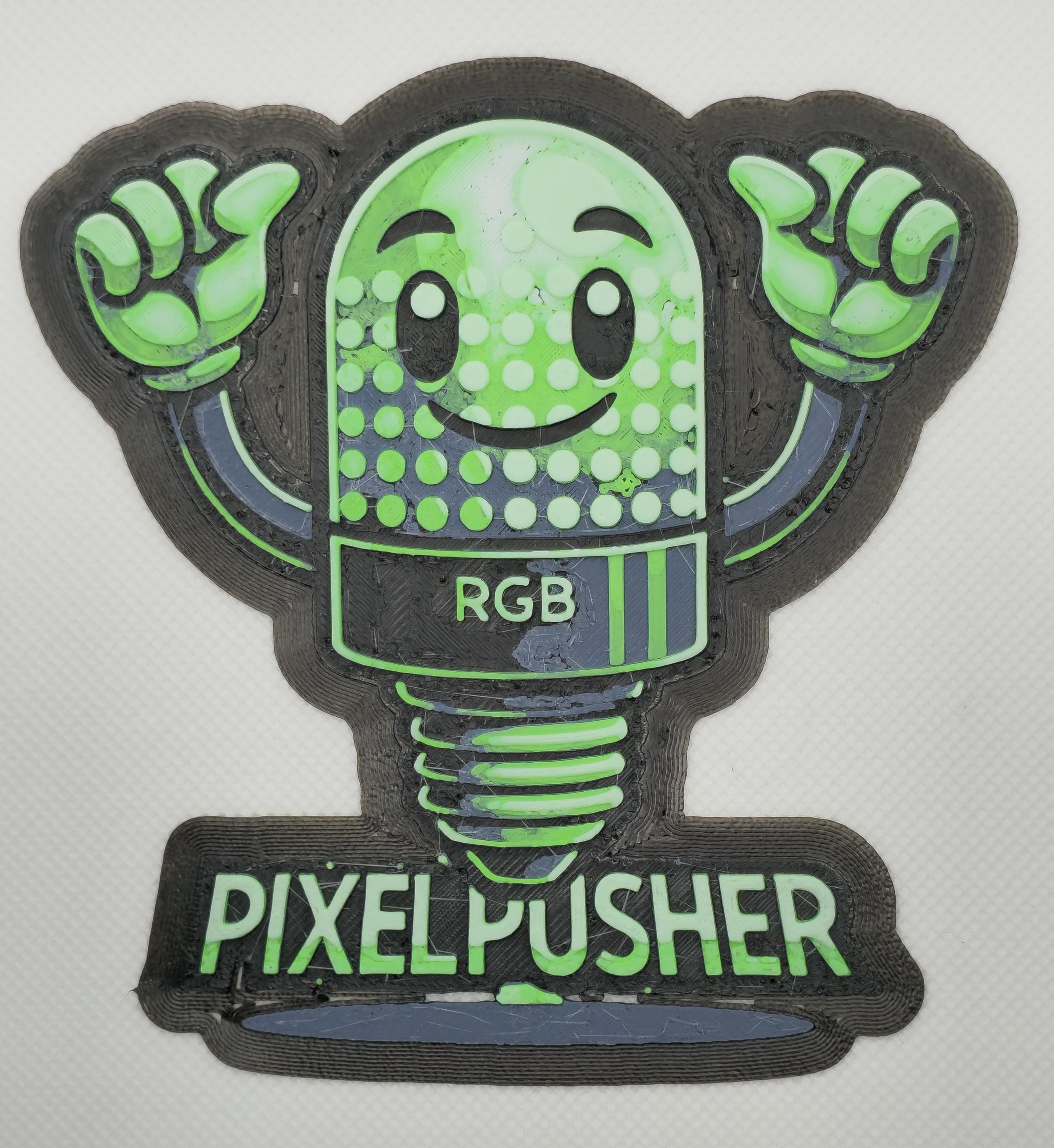 Pixel Pusher Cartoon Character Digital STL and 3MF File – 3D Printable ...