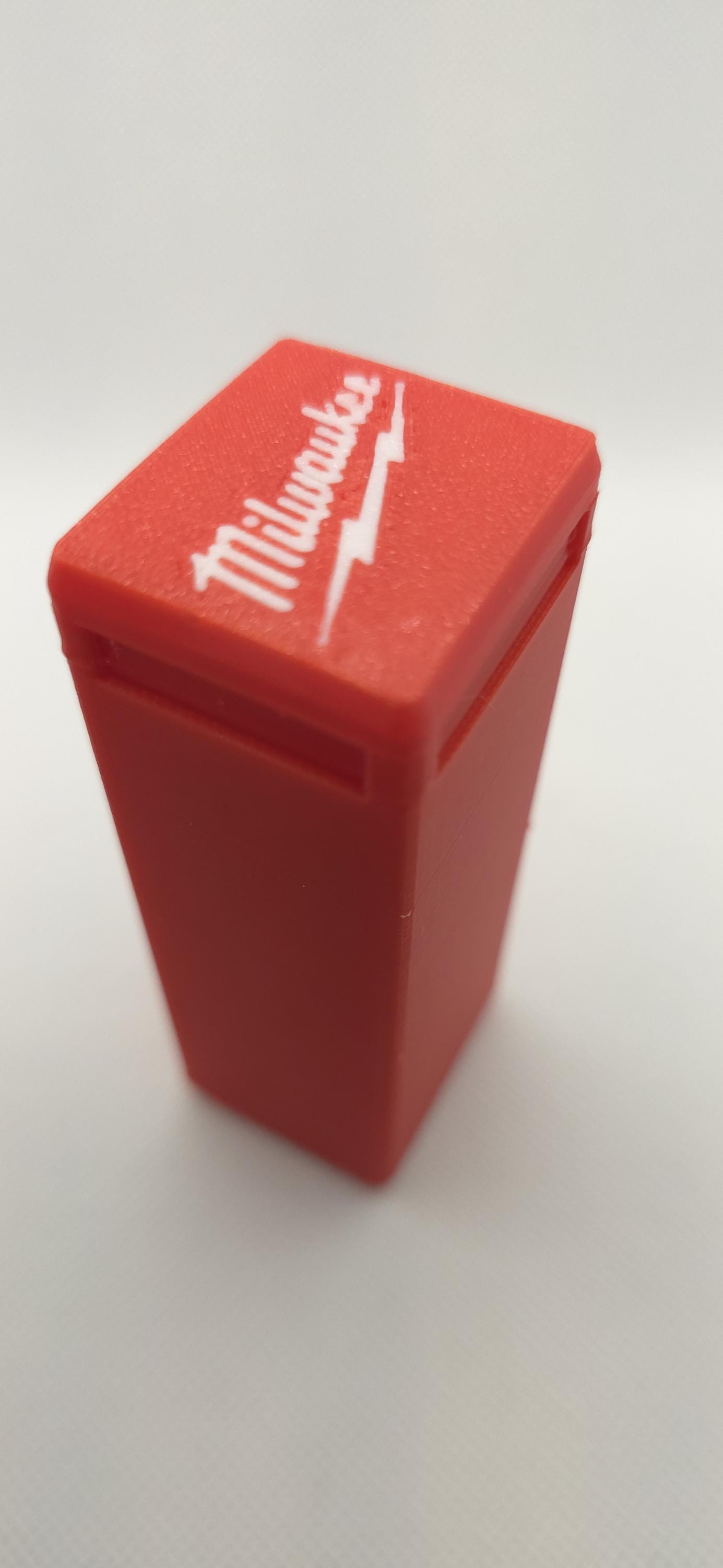 3D Printed Milwaukee Staple Holder Box | Compact Organizer for Milwaukee Staples | Durable Red ...