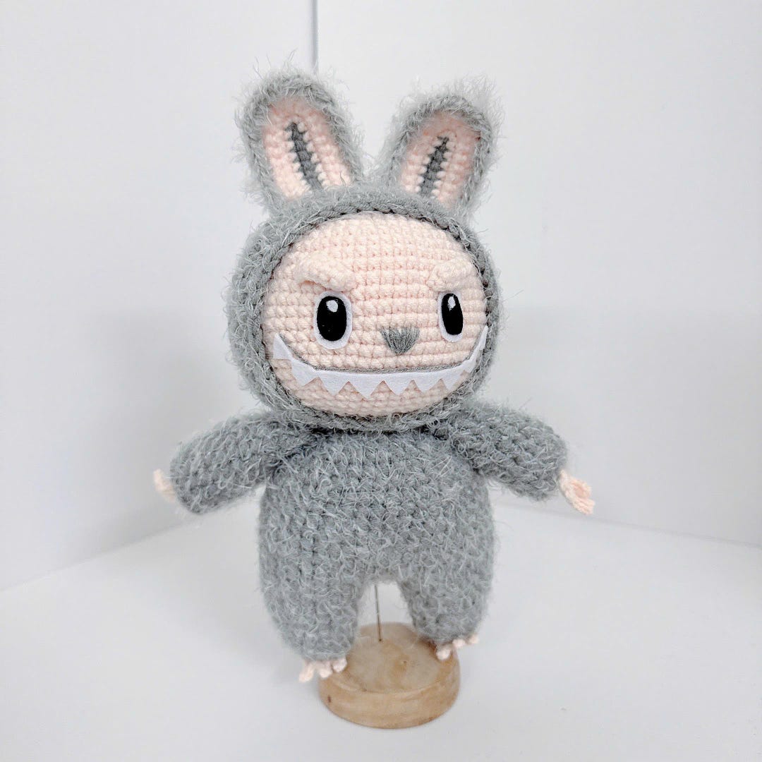 Labubu Doll Crochet,labubu Doll Handmade,labubu Doll, Handmade Labubu ...