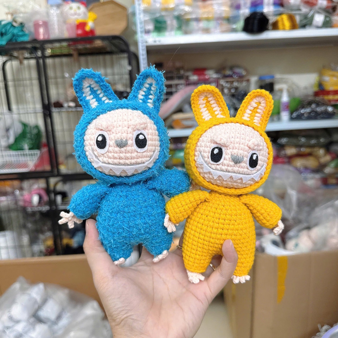 Labubu au crochet, poupée Labubu au crochet, poupée Labubu faite main ...