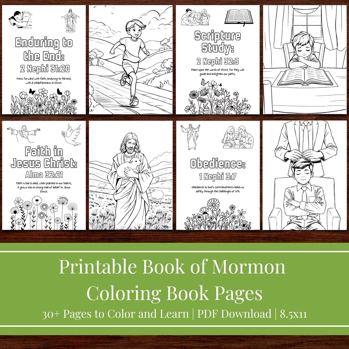 Book of Mormon Principles Coloring Pages for LDS Kids | PDF Download ...
