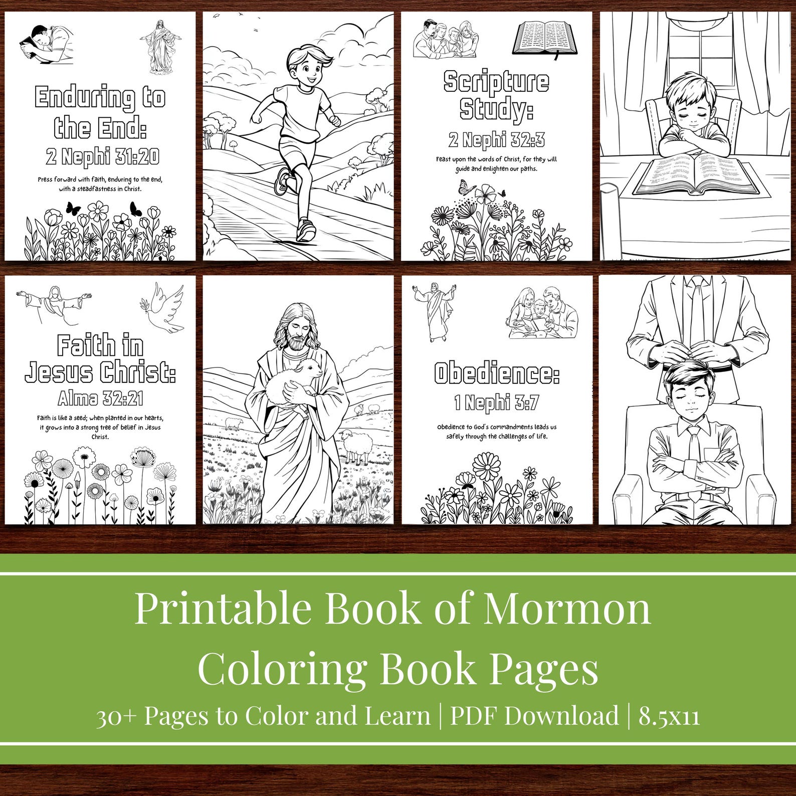Book of Mormon Principles Coloring Pages for LDS Kids | PDF Download ...
