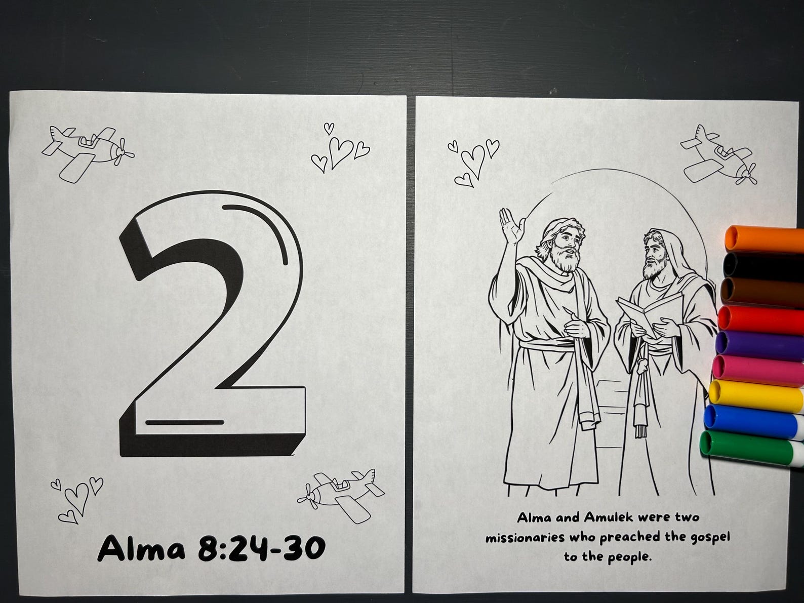 Book of Mormon Numbers Coloring Pages for LDS Kids | Digital Download ...