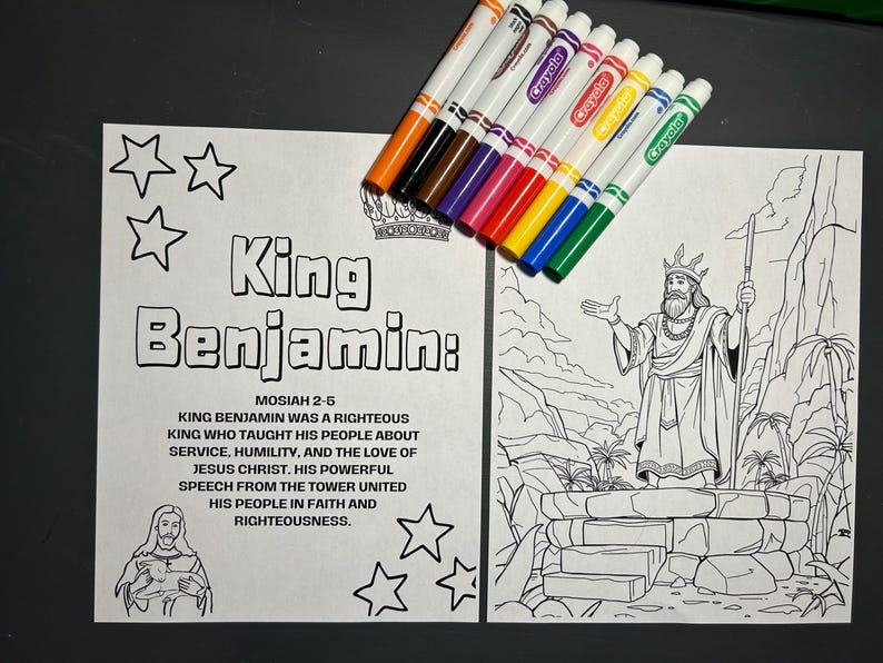 Book of Mormon Leaders Coloring Book Pages for LDS Kids | Digital ...
