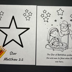 Bible Coloring Pages Set for Kids | Digital Download | Numbers, Shapes ...